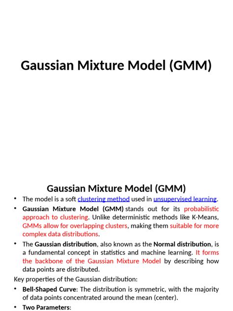 Gaussian Mixture Model Gmm Pdf Normal Distribution Cluster Analysis