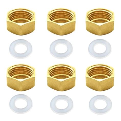 Joywayus Brass Plug Hex Head End Pipe Caps 12 Nps Female Want It All