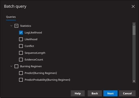 Log Likelihood Bayes Server