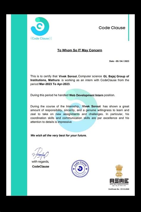 vivek sorout on linkedin codeclause internship webdevelopment