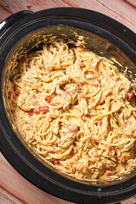 Crock Pot Chicken Spaghetti Is A Hearty Slow Cooker Pasta Recipe Made