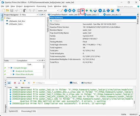 Fpga实现led流水灯fpga Led模块代码 Csdn博客