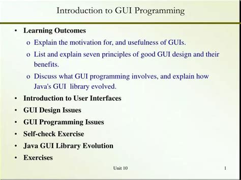 PPT Introduction To GUI Programming PowerPoint Presentation Free Download ID 5690357