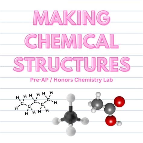 Making Chemical Structures Lewis Vsepr Lab Pre Ap Honors Chemistry Lab