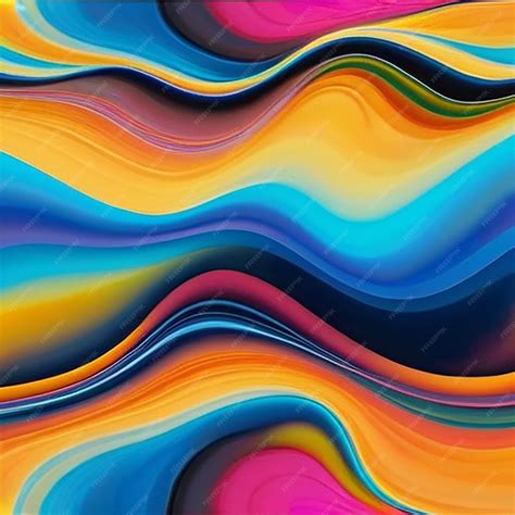 Premium Photo Colorful Fluid Dynamics For Background With Ai Generative