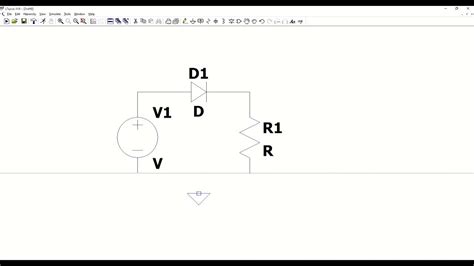 Half Wave Rectifier In Ltspice Youtube
