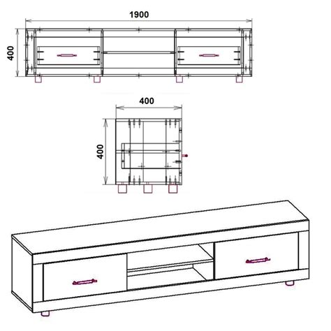 Тумба під телевізор Компаніт МГ 1 вільха купити онлайн на Rozetka