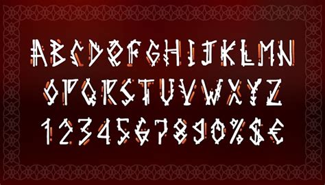 바이킹 문자 세트입니다 올드 노르웨이 스칸디나비아 룬 셀틱 알파벳 개체 그룹에 대한 스톡 벡터 아트 및 기타 이미지 개체 그룹 고대의 그리기 Istock