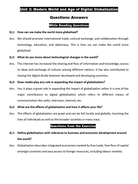 Globalization Impact And Influence Pdf Globalization Information