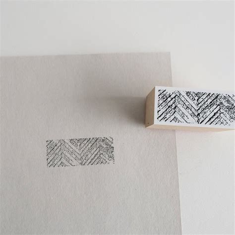 Yohaku Rubber Stamp S101 Herringbone S 101 Kuldlelu