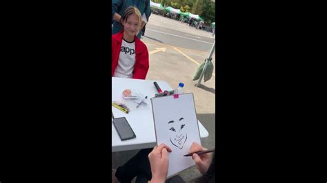 인물캐리커쳐 여자 그리기 Caricature Youtube