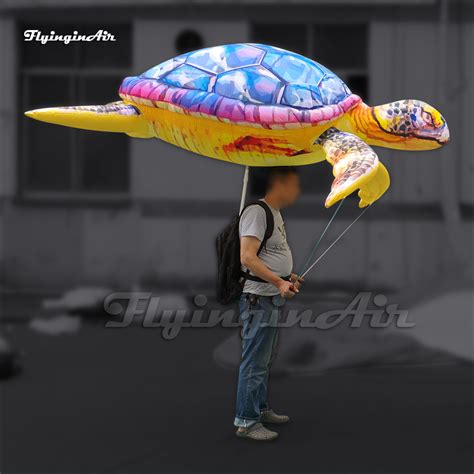 Wonderful Walking Inflatable Sea Turtle Puppet Controlled Blow Up