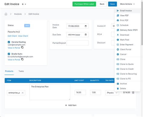 reccurent invoice and quotes with task · issue 8725 · invoiceninja