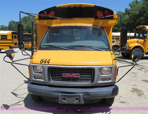 2001 Gmc Savana 3500 School Bus In Des Moines Ia Item A8372 Sold