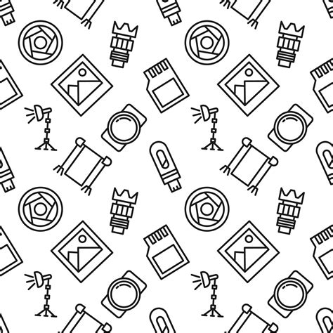 Seamless Repeating Pattern Of Photography For Web Sites Wrapping