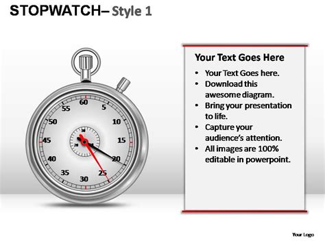 stopwatch style 1 powerpoint presentation slides graphics