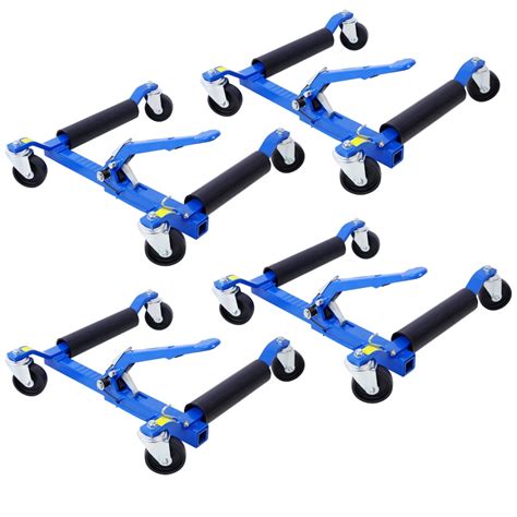 4 Piece Hydraulic Wheel Dolly For Cars And Light Vans 1250 Lbs Capacity
