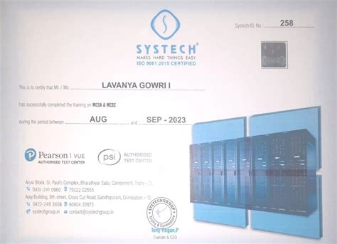 Lavanya Gowrii On Linkedin Mcsa Mcse Itprofessional