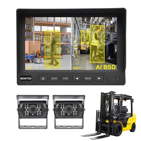 Blind Spot Detection System Car Vehicle Camera Side View Detect People Vehicle Nearby Ai Bsd