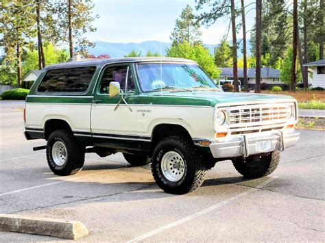 1977 Dodge Ramcharger Se Removable Top Manual 4x4 For Sale
