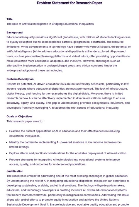20 Problem Statement Examples To Download