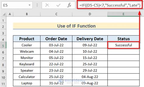 check if date is within 7 days of another date in excel 7 ways