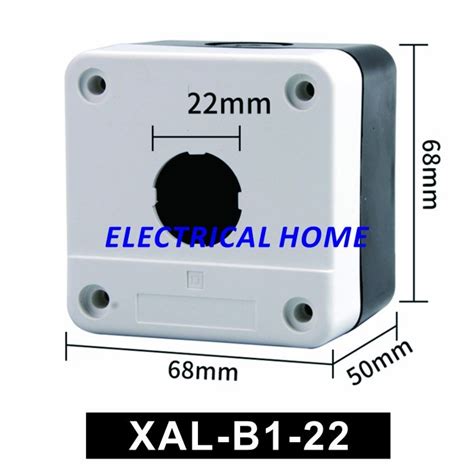 Jual Control Box Push Button 22mm 1 Lubang Hitam Putih Shopee Indonesia