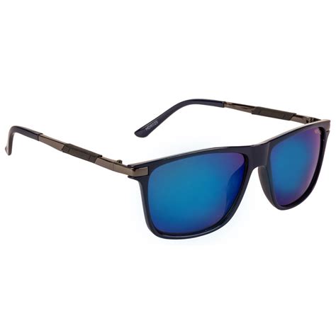 Buy Voyage Blue Rectangular Sunglasses Hd8029mg3277 Online