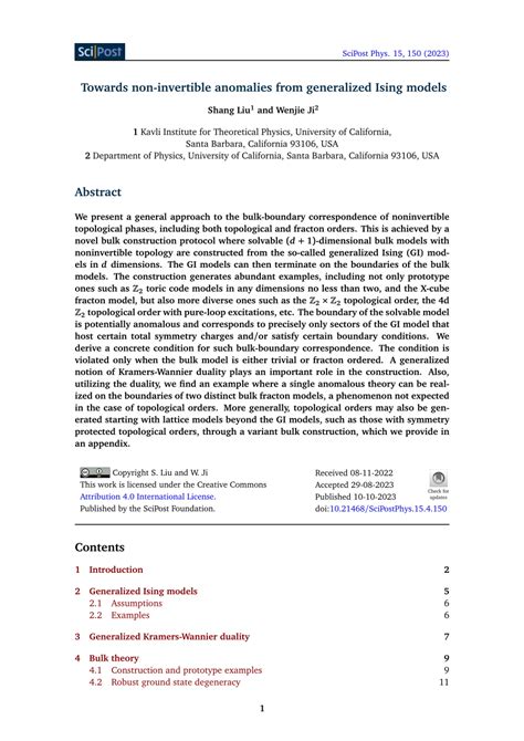 Pdf Towards Non Invertible Anomalies From Generalized Ising Models