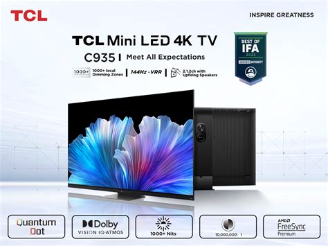 Tcl C935 A Smart 4k Mini Led Tv With All The Premium Features You