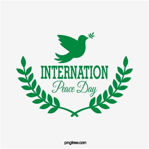 녹색 크리에이티브 국제 평화의 날 크리 에이 티브 배지 로고 잎 나뭇잎 일러스트 그린 그린 아이디어 나뭇잎 Png 일러스트 및 벡터 에 대한 무료 다운로드