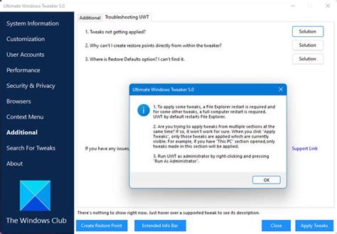 Image Gallery For Ultimate Windows Tweaker For Windows 10 Tweak Windows