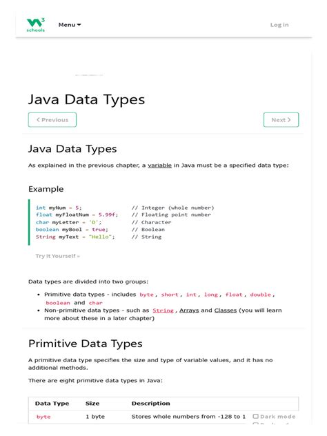 Data Types | PDF