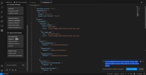 Issue With Freddy Ai Assisted App Migration For Fdk Version 30 App