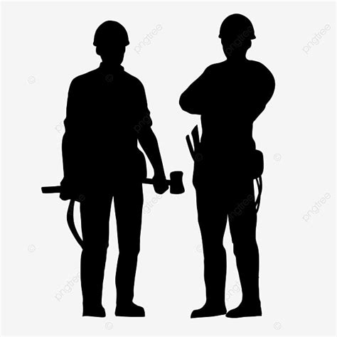 작업자 실루엣 Png 일러스트 Psd 및 클립 아트에 대한 무료 다운로드 Pngtree