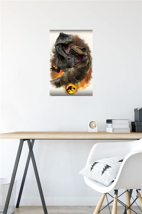 Jurassic World Dominion Giga Vs T Rex Wall Poster 14725 X 22375