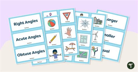 Classifying Angles Sorting Activity Teach Starter