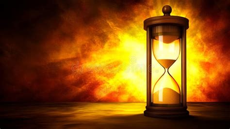 An Abstract Hourglass Is Situated In A Modern Setting With Time