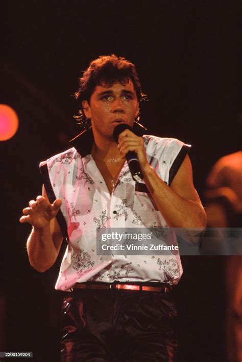American Actor And Singer Billy Hufsey Performing On Stage While