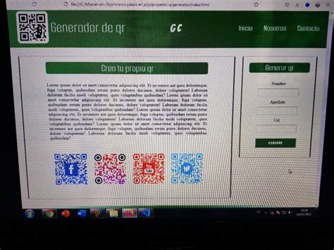 Página Hecha Con Html Css Y Js Puro Genera Qrs Desde Una Api Externa Gastón Cano