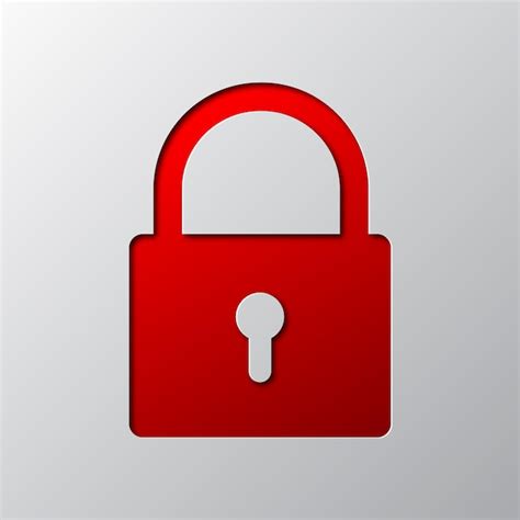 자물쇠는 종이 벡터 일러스트 레이 션에서 잘라 프리미엄 벡터