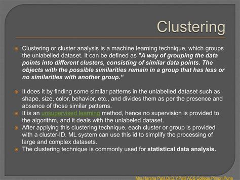 Introduction To Clustering Pptx Pptx Computing Technology