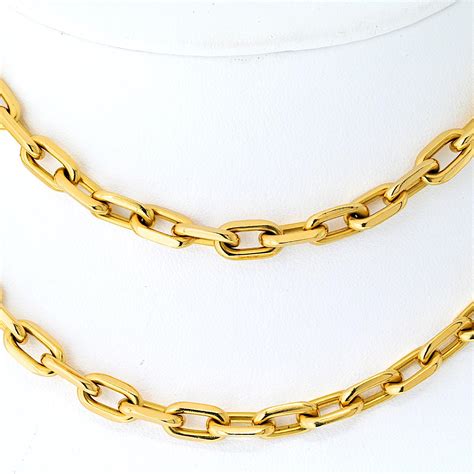 Cartier 18k Yellow Gold Chain 275 Inches Necklace For Sale At 1stdibs