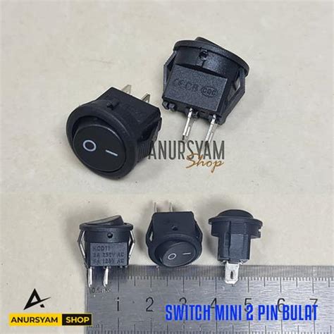 Jual Switch Kecil Bulat Pin Saklar Mini Bulat Hitam P Kota Cilegon Anursyam Tokopedia