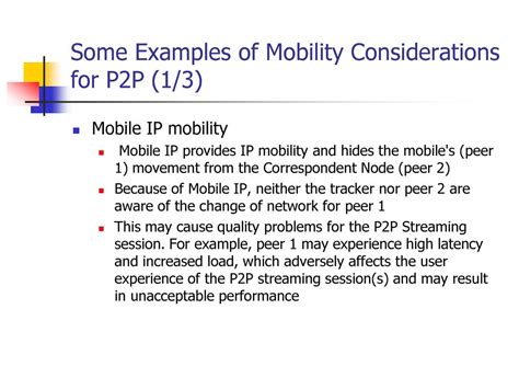 p2p streaming for mobile nodes scenarios and related issues ppt download