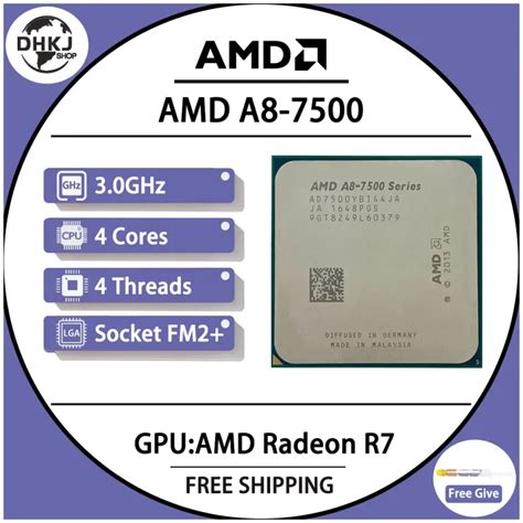 Amd A8 Series A8 7500 A8 7500 Ad7500ybi44ja Quad Core 30ghz Socket Fm2