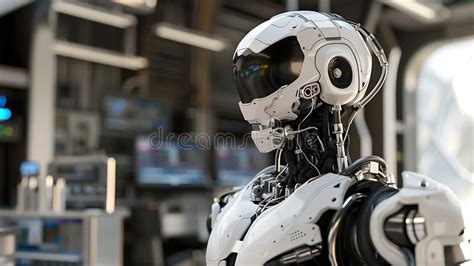 Hyper-realistic Render of Advanced AI Robot, Human-like Features, Lab Setting Stock Photo ...