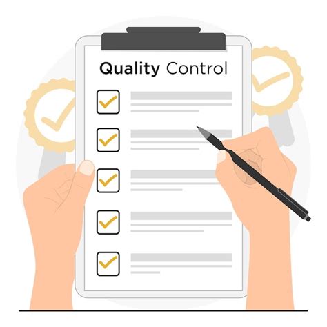 Premium Vector Flat Vector Product Quality Control Concept Illustration