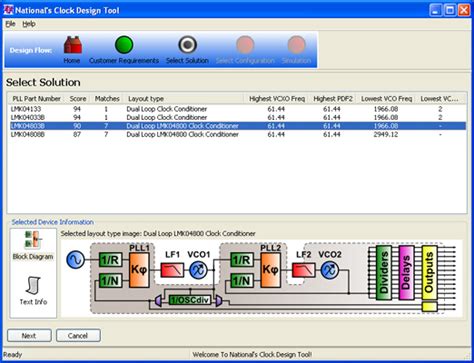 Clockdesigntool Clock Design Tool Loop Filter And Device Configuration Simulation