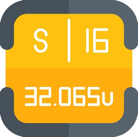 Sulfur Periodic Table Element 49288891 Vector Art At Vecteezy